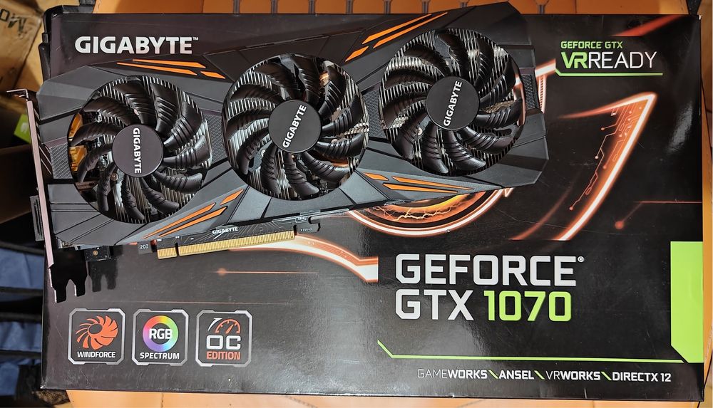 Placa video gtx 1070 full box! Targu-Mures • OLX.ro