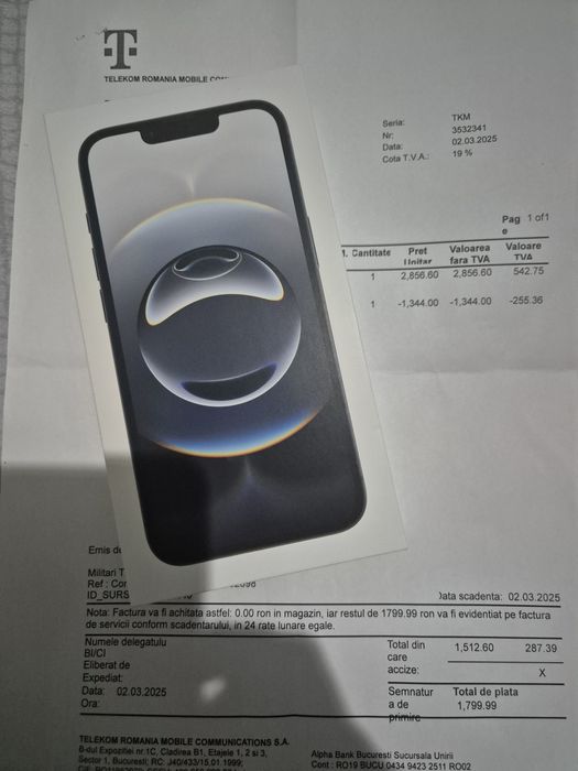 Iphone 16E 128gb - Sigilat - Liber de rețea - Black - Factura Bucuresti Sectorul 3 • OLX.ro
