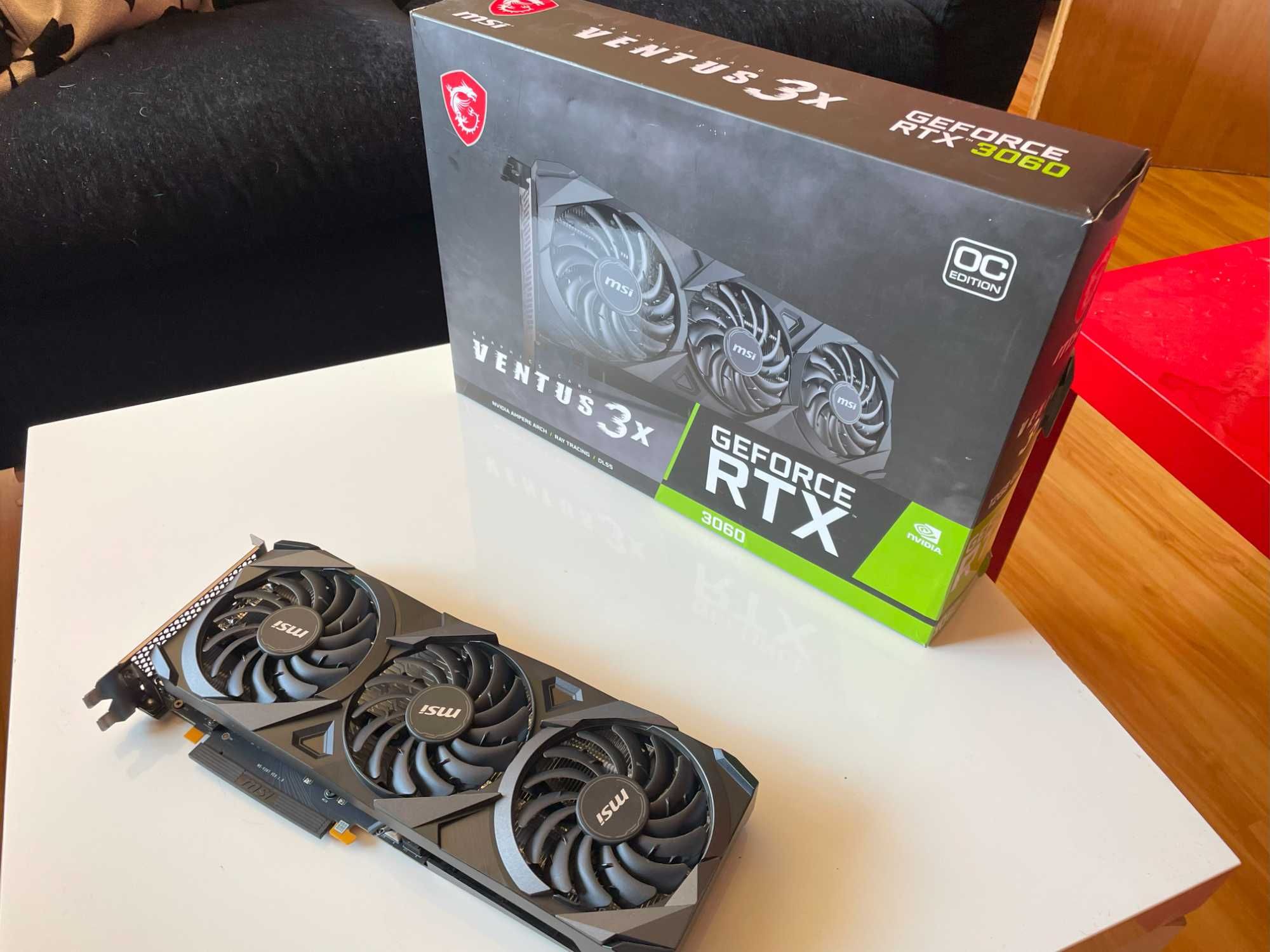 Видео карта MSI GeForce RTX 3060 ventus 3x 12GB OC + 2Г ГАРАНЦИЯ гр ...