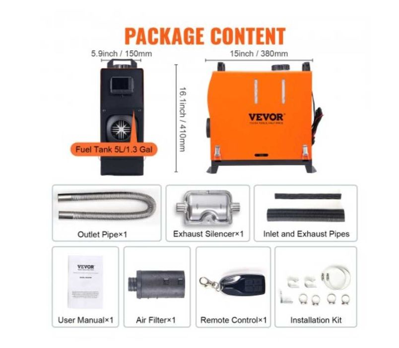 Webasto Vevor Sirocou 8 kw 12 V portabil auto soba diesel Craiova • OLX.ro