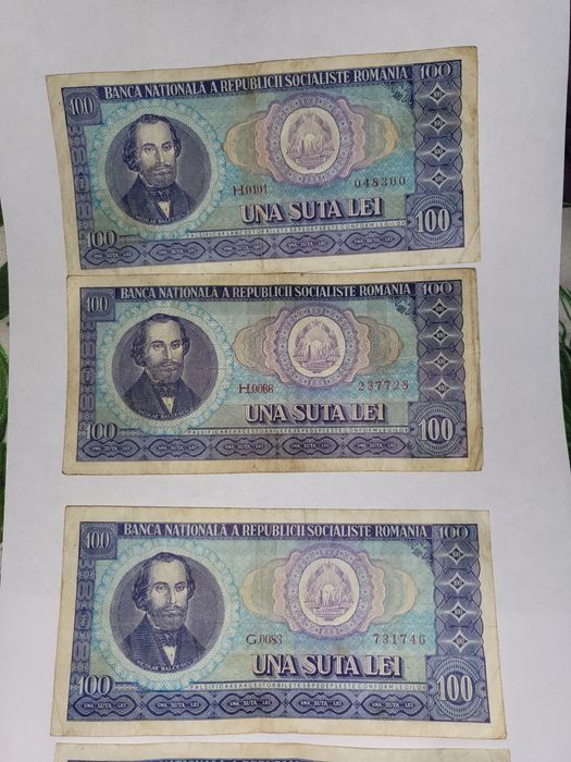 Vând bacnote de 100 lei din 1966 Ilfov Baneasa • OLX.ro