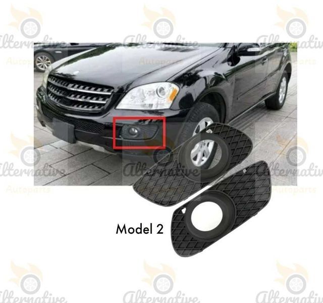 Решетка в предна броня за Mercedes ML W164, 2005-2011/Мерцедес МЛ В164 ...