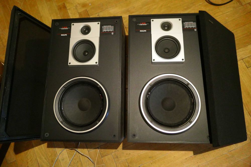 Boxe Hi-Fi Philips F-9218 90W 8 Ohmi Made Belgium Retro Vintage Audio ...