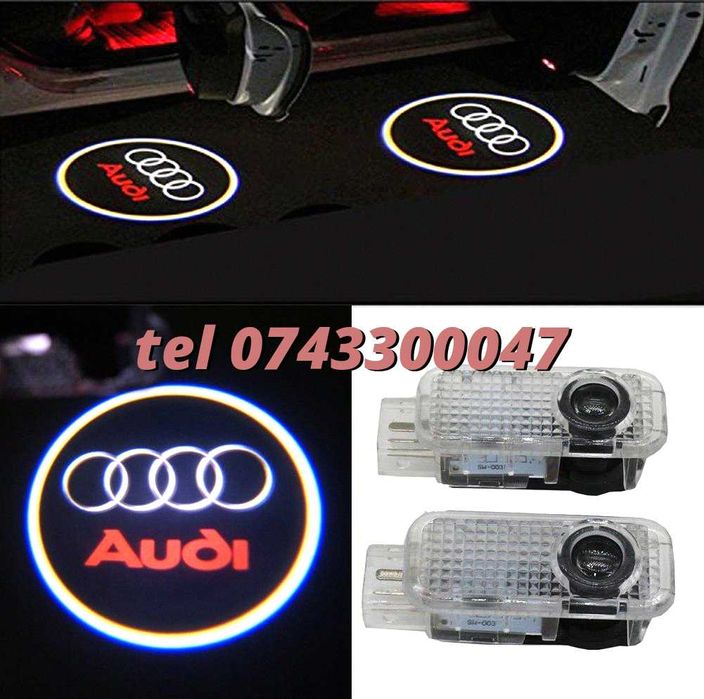 Proiectoare Logo Audi Portiera Holograma Emblema Luminoasa Led ...