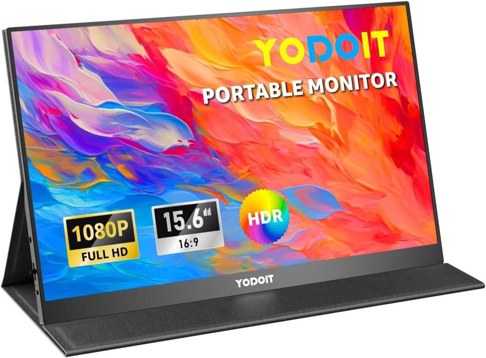 Monitor portabil Yodoit 15.6inch 1920×1080 FHD Monitor Ecran IPS USB C ...