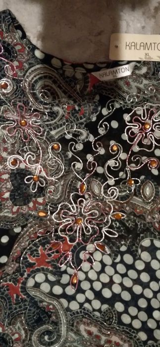 Rochie NOUA voal broderie margele mar XL Brasov • OLX.ro