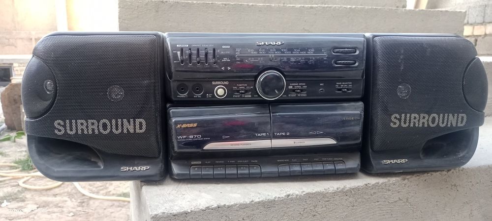 Магнитола sharp WF-970Z(BK) 1996год: 299 000 сум - Магнитолы Самарканд на Olx