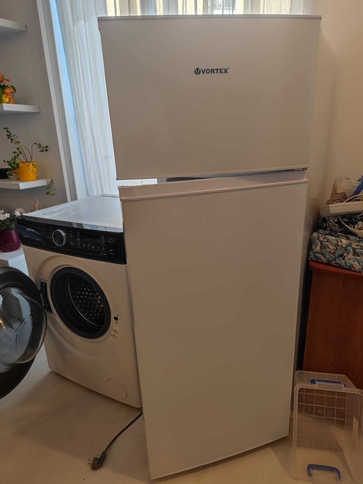 Frigider cu doua usi VORTEX VDD21SWH01S, 210 l, H 143 cm, in garantie ...