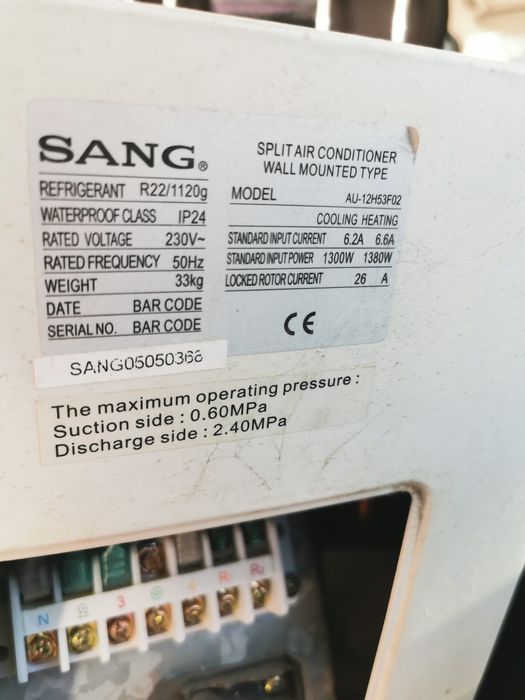 Климатик Sang продава се гр. Айтос • OLX.bg