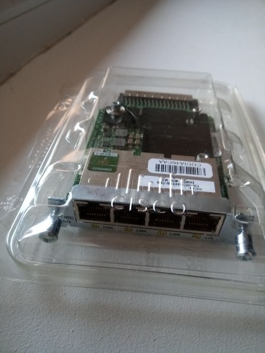Modul Cisco EHWIC-4ESG, Intern, Prin cablu, Ethernet, 1000 Mbit/s Rosu ...