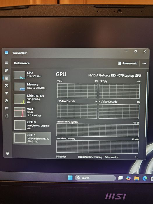 Laptop MSI i7 13620h rtx 4070 32gb ram Alba Iulia • OLX.ro