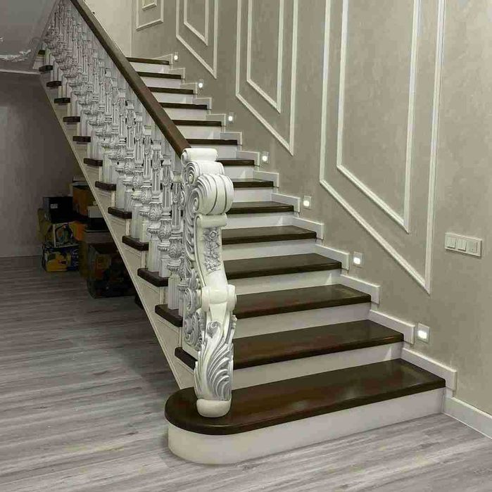 Yogoch zina taxta zinalar mdf shpon зина кафолати бор - Готовые ...