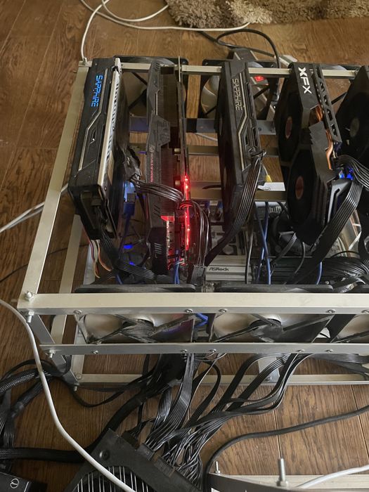 Rig 4 placi 120 mhs rx 580 rtx , rig minat Ploiesti • OLX.ro