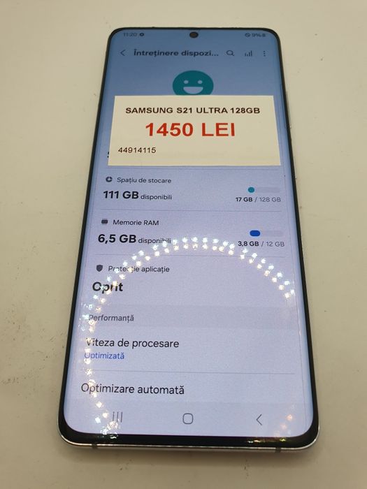 Samsung S21 Ultra 128/12GB•Amanet Lazar Crangasi•44914 Bucuresti Sectorul 6 • OLX.ro