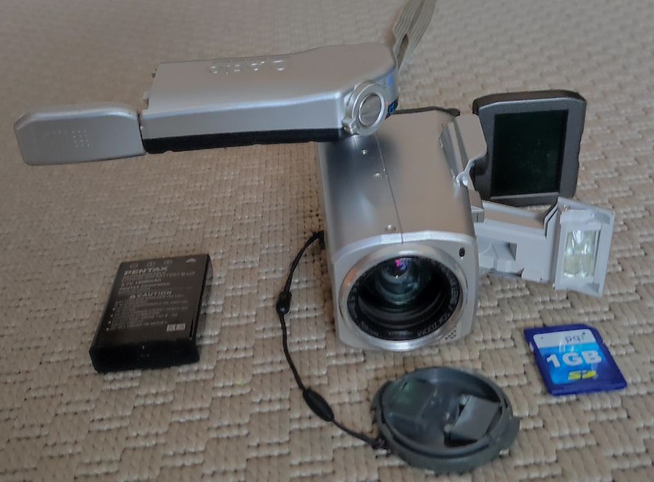 Камера+Фотоапарат "Pentax Optio Mx", работи чудесно, снимки, филмчета ...