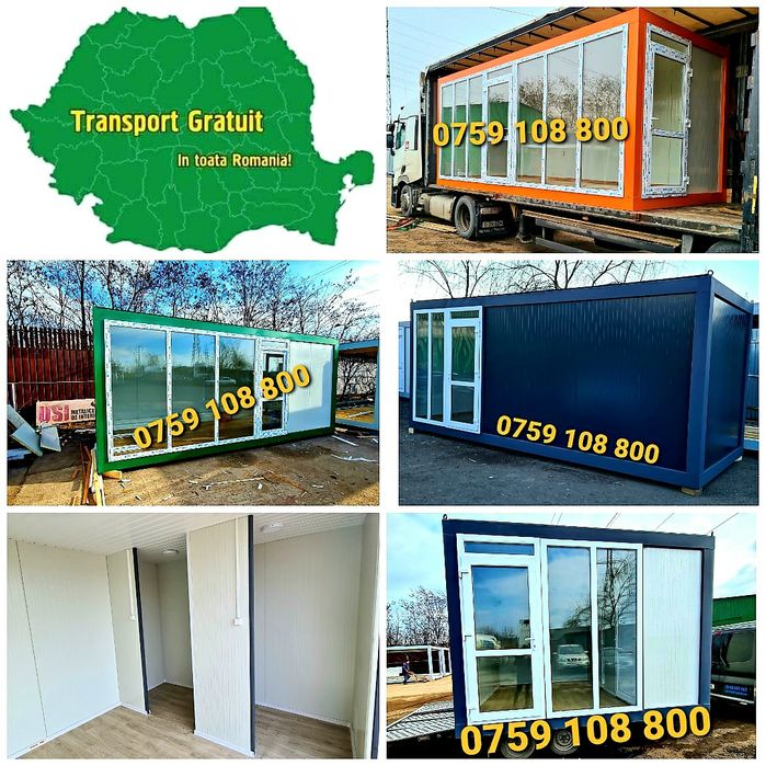 Container modular containere vitrina birou magazin fast-food cadre ...