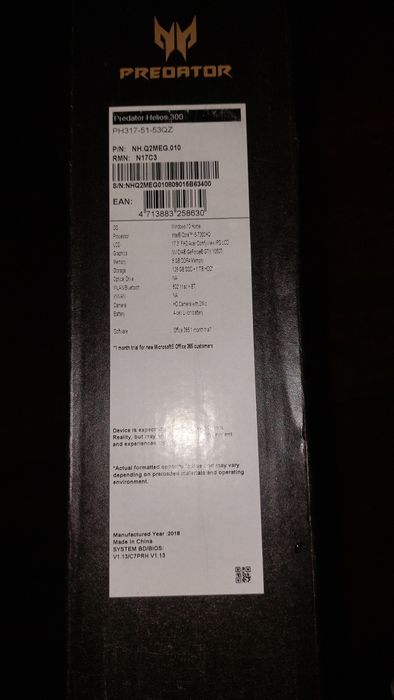 Laptop gaming Acer Predator Helios 3000 Arad • OLX.ro