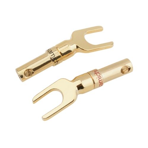 Conectori mufe Nakamichi audio cablu boxe Y furca spade conector mufa ...