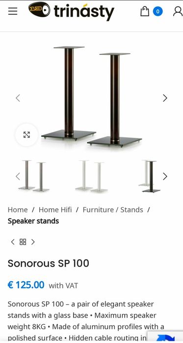 Standuri boxe Universale*SONOROUS HBLK 100 SP*suporti stative stand ...