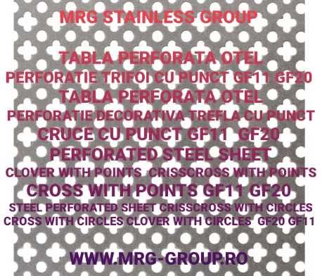 Tabla perforata otel trifoi 1x1000x2000mm aluminiu inox alama cupru Bucuresti Sectorul 2 • OLX.ro