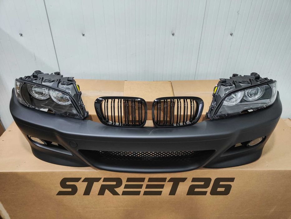 Pachet Bara Fata M3 BMW E46 COUPE NFL (1999-2003) si faruri Angel Eyes ...