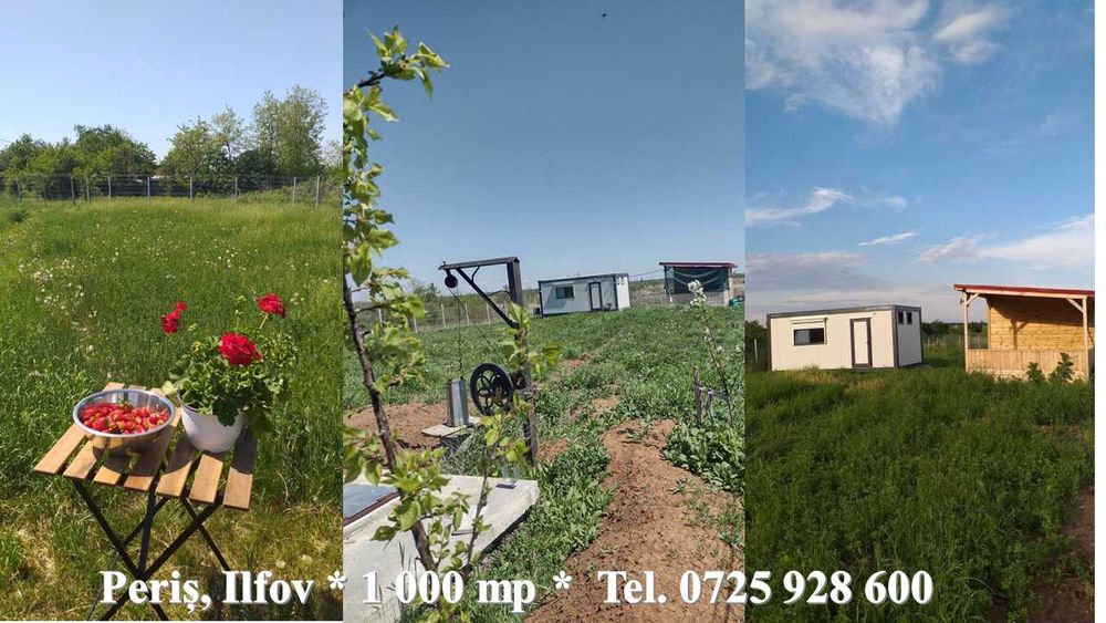 Teren 1000mp, Ilfov - Peris, utilitati, studio metalic Peris • OLX.ro
