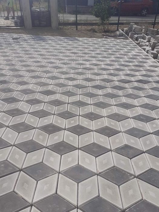 Pavaje pentru gradina model Romb 3D de la 39lei mp Montaj pavele dale Bucuresti Sectorul 5 • OLX.ro