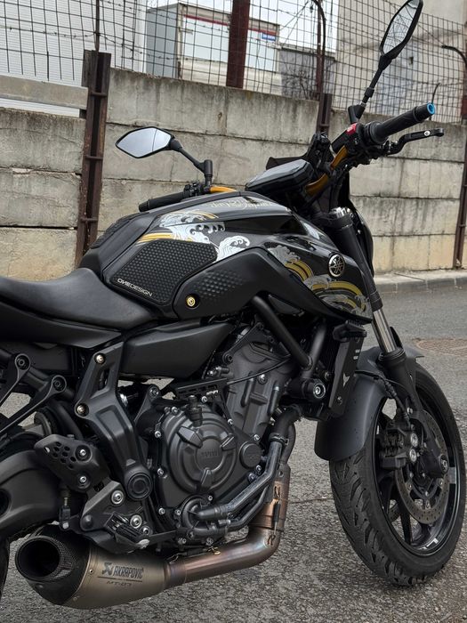 Yamaha MT07 2021 LIMITATA A2 ABS Evacuare Akrapovic Omologata Cluj ...