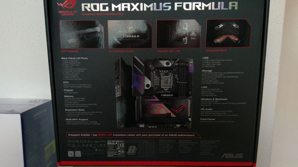 Placa de baza z390 Asus ROG XI Formula, OLED Display, Socket 1151 v2 ...