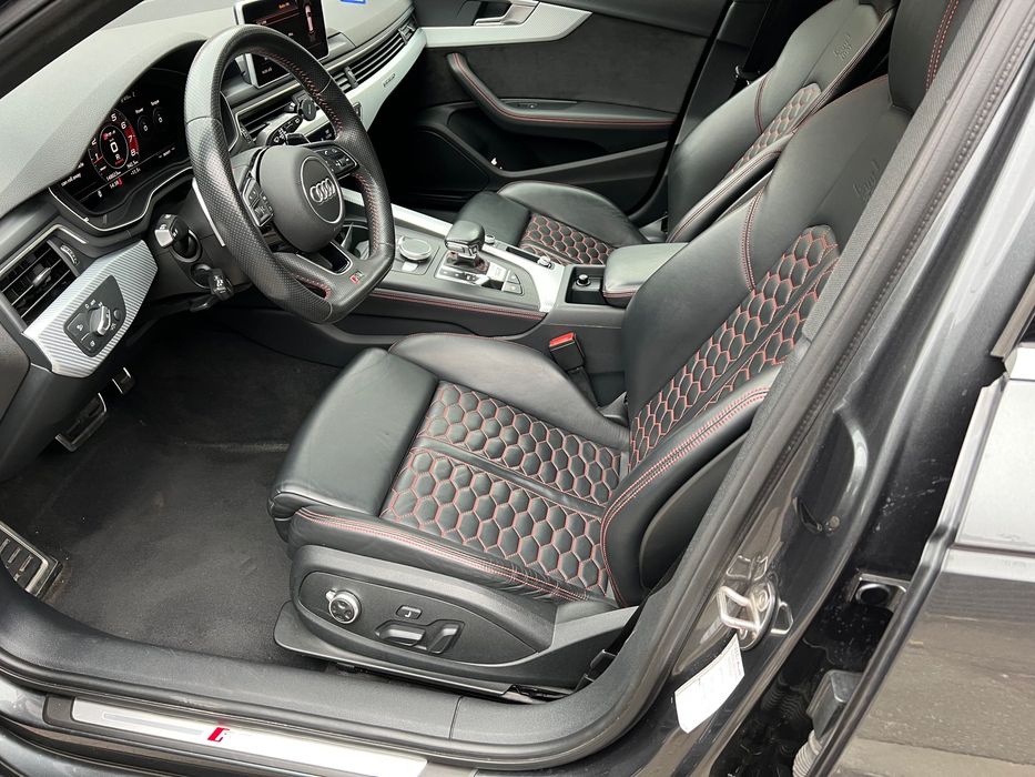 Interior Audi RS5 RS4 S5 S4 A5 A4 B9 8W full piele RS logo Scaune fata ...