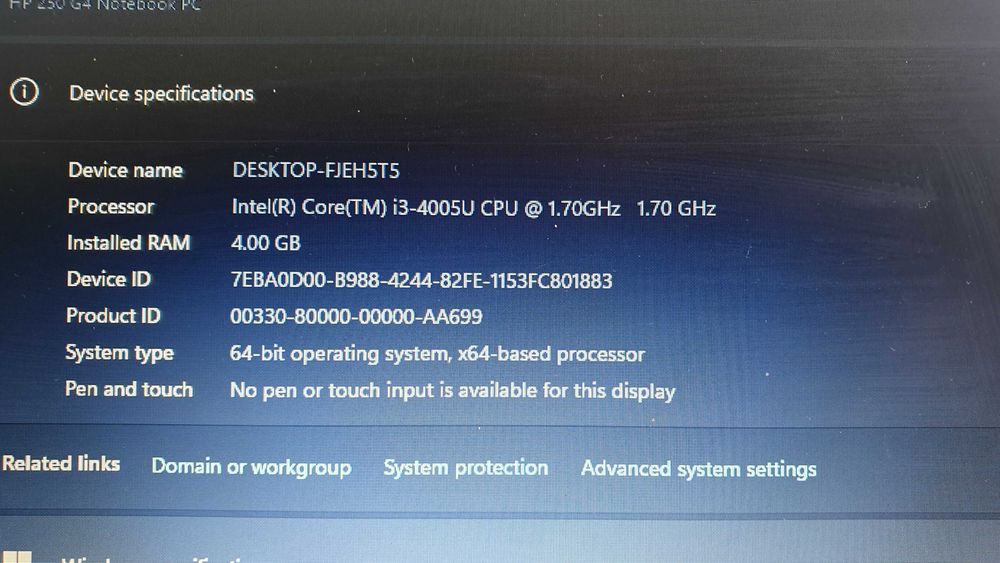 Laptop HP TPN-C125 - I3 - 1 TB - 4 GB RAM Windows 11 (NU Sony,Dell ...