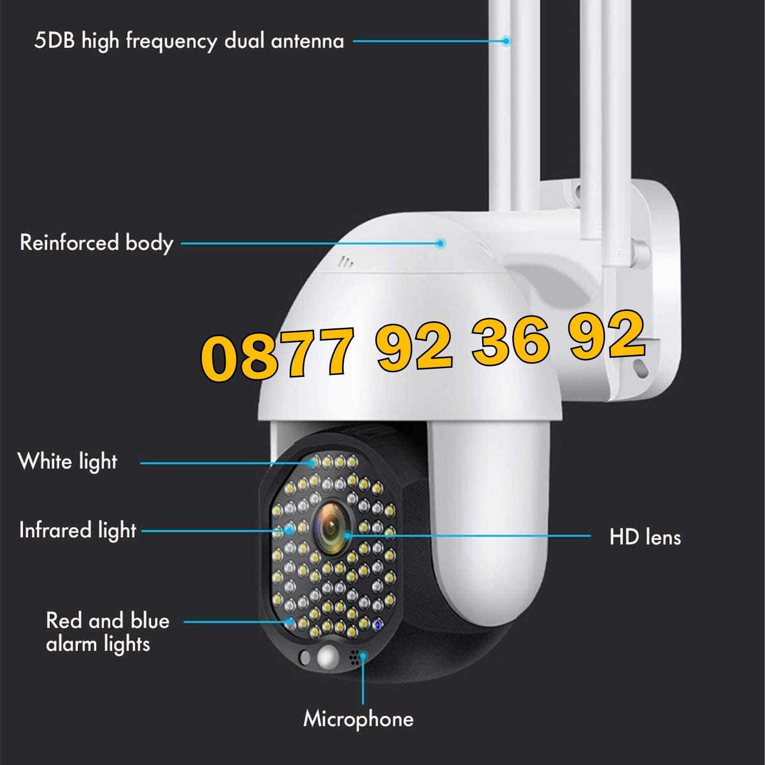 ПРОМО БЕЗЖИЧНА ВЪРТЯЩА КАМЕРА Wifi Ip камера за видеонаблюдение Cp1168