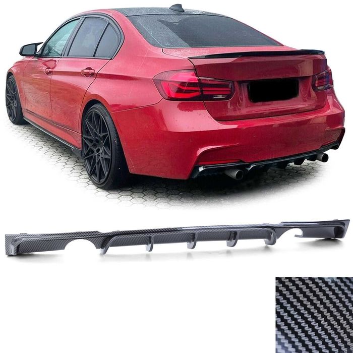 Difuzor Bara Spate Negru BMW F30 F31 335i 335d carbon look Oradea • OLX.ro