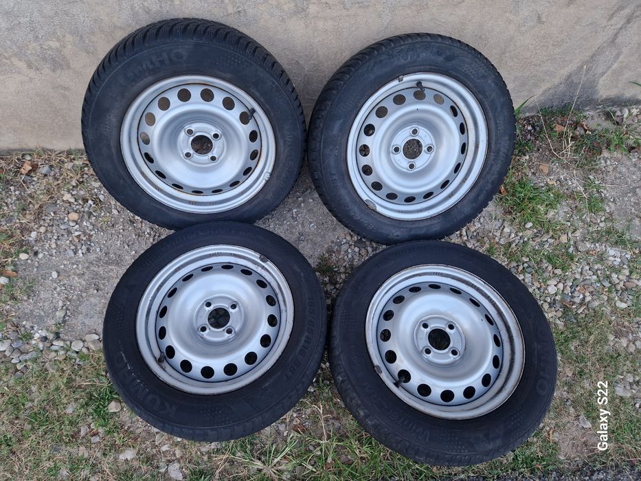 Jante Dacia Logan Sandero 4x100 anvelope iarna ms 185 65 15 Topoloveni ...