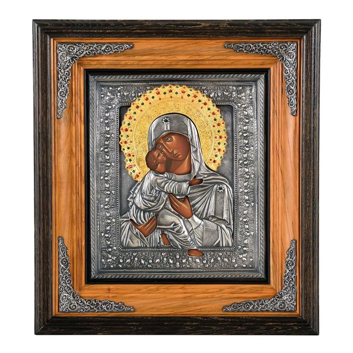Icoane argintate, Icoana Maica Domnului din Vladimir Iasi • OLX.ro