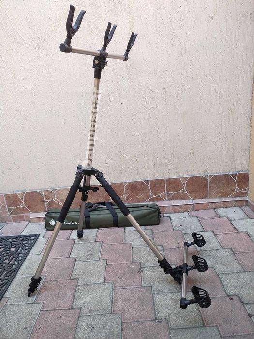 Rod pod Tripod XXL Robinhan pentru pescuit pe DUNARE sau Lac (SKY POD ...