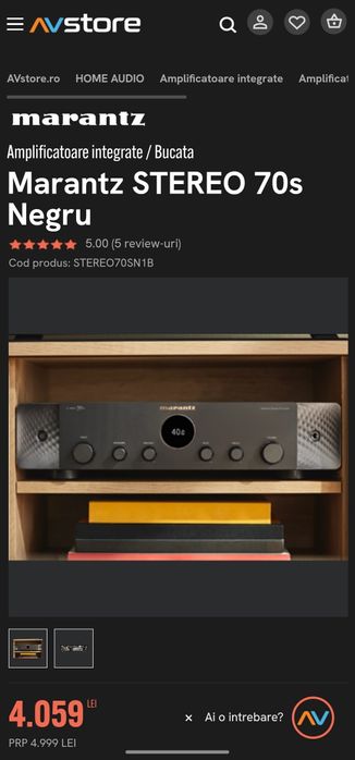 Marantz STEREO 70s + Monitor Audio Silver 100 7G Bucuresti Sectorul 6 ...