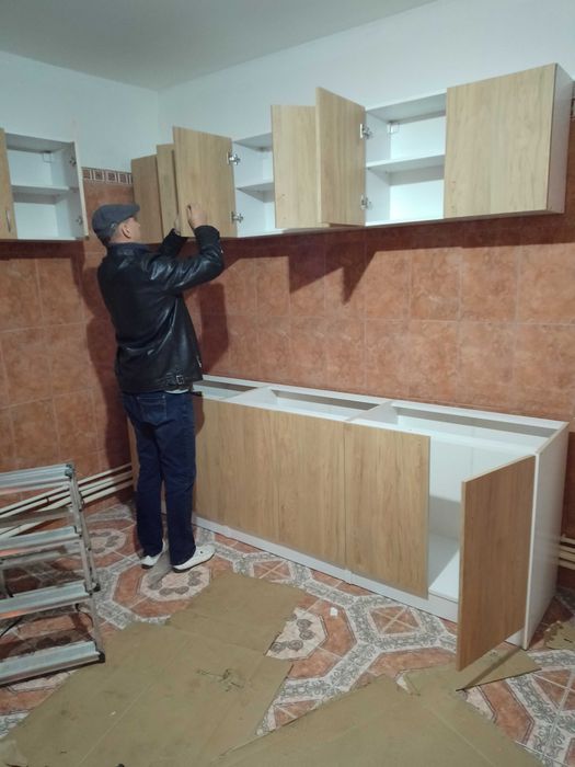 Montare mobila masa birou paturi canapea etajera comoda vitrina scaune ...