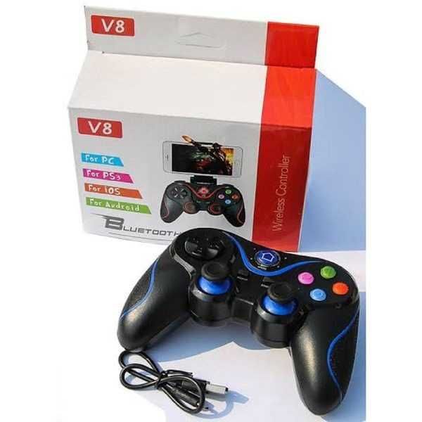 Controller Joystick V8 cu Bluetooth pentru iOS, Android, PC, PS4 si TV ...
