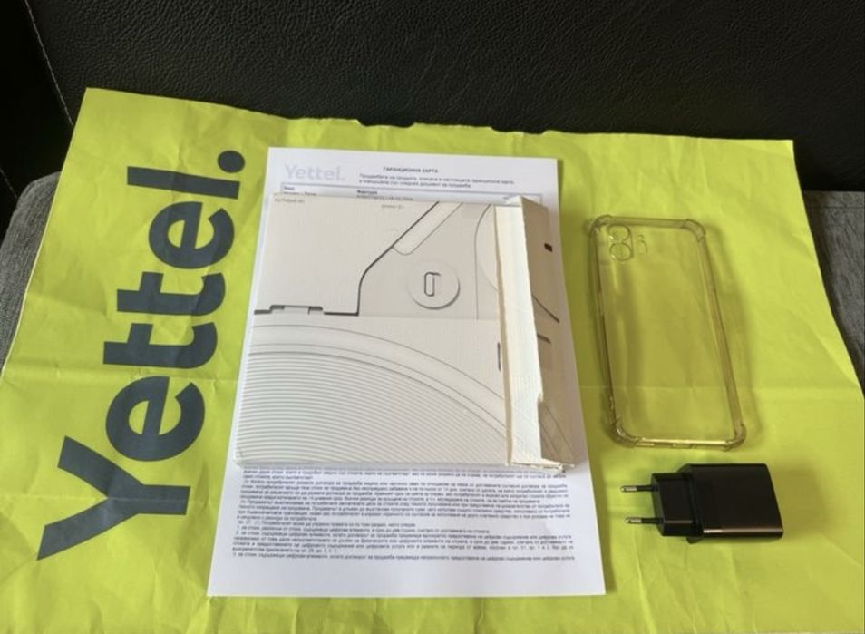 КАТО НОВ 256GB Nothing Phone 2 Adpter 5G Гаранция Yettel 2027 White гр ...