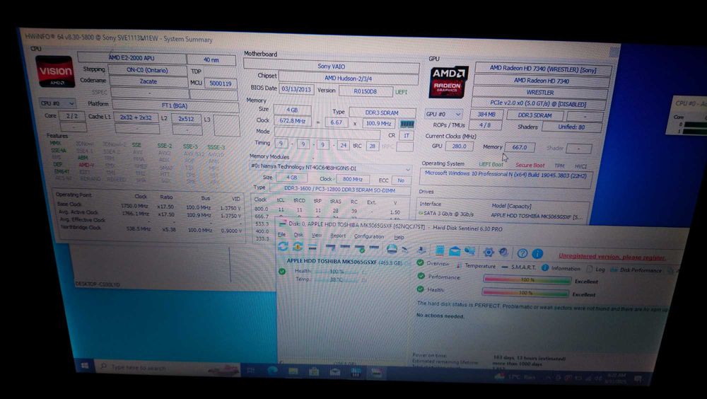 Sony Vaio laptop pentru calatorie procesor amd windows 10 incarcator Izvoru Crisului • OLX.ro