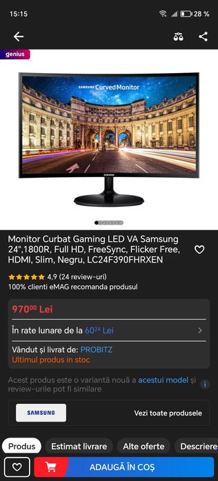 Monitor LCD Gaming Cluj-Napoca • OLX.ro