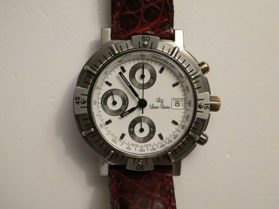 CEAS LUCIEN ROCHAT - Chrono - Otel si Argint -42mm -Automatic -Vintage Suceava • OLX.ro