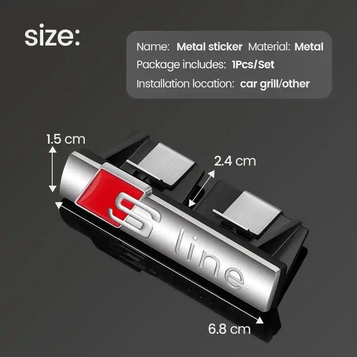 Emblema grila / fata Sline Embleme Audi Stema Sigla Sticker Ornament ...