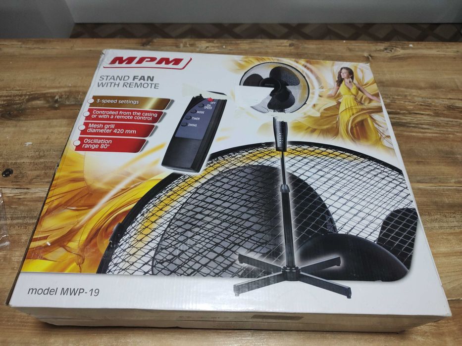 Ventilator cu picior MWP-19C's MPM, 3 trepte de viteza, Oscilatie Tulcea • OLX.ro