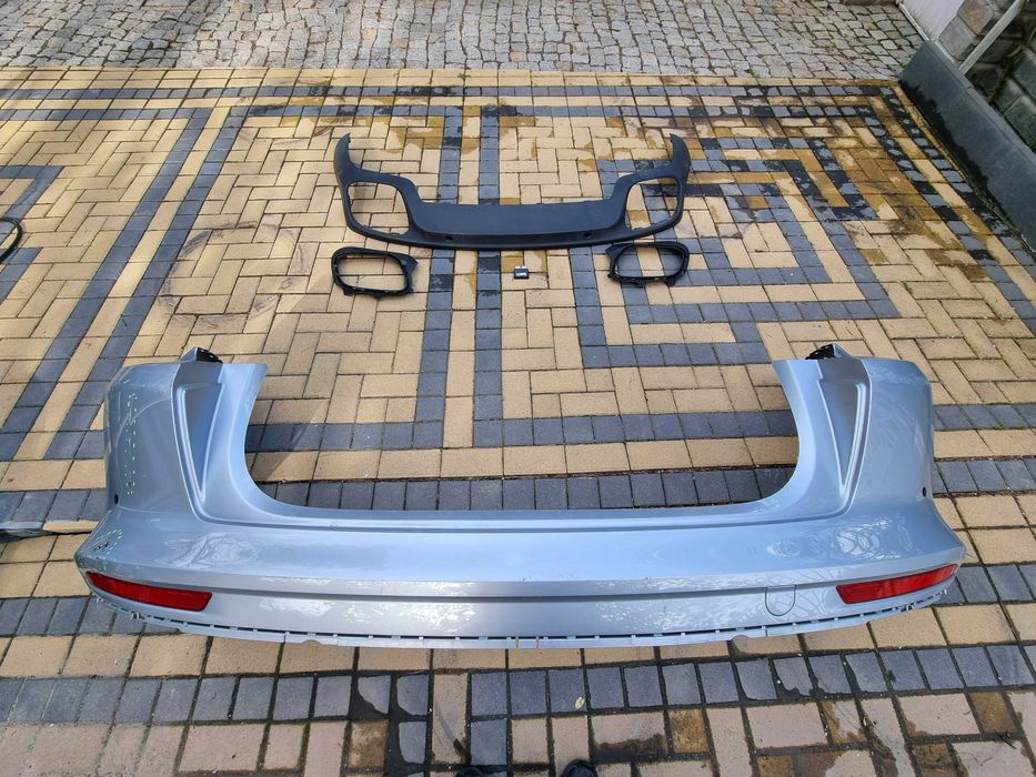 Задна броня за Porsche Panamera 971 с дифузьор, пластмаси и датчици гр ...