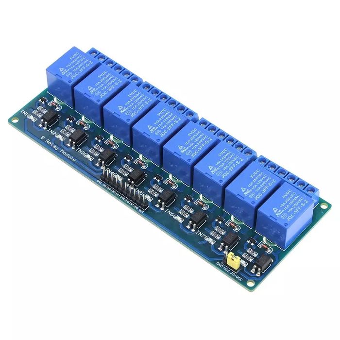 Modul cu relee 220v optocuplor comanda 5v pt Arduino sau automatizari ...