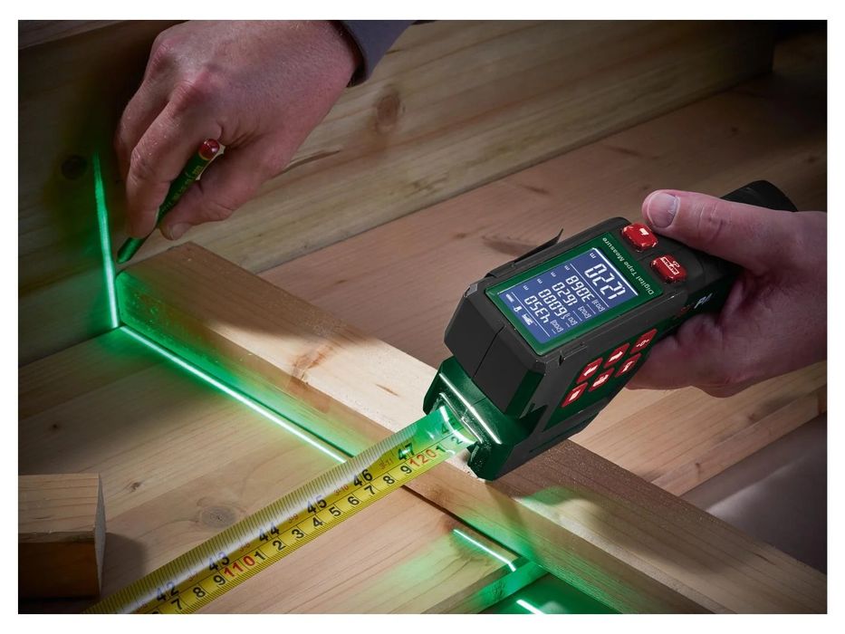 Ruleta digitala profesionala cu laser masurare PARKSIDE automata acu ...