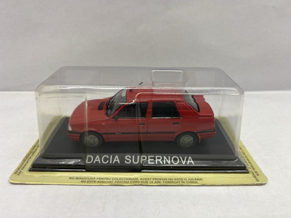 DACIA SUPERNOVA machetă auto scara 1:43(9cm) Deagostini Masini legenda ...