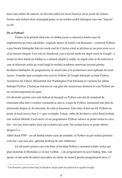 Cum sa programezi in Python manual in limba romana - Ebook pdf ...